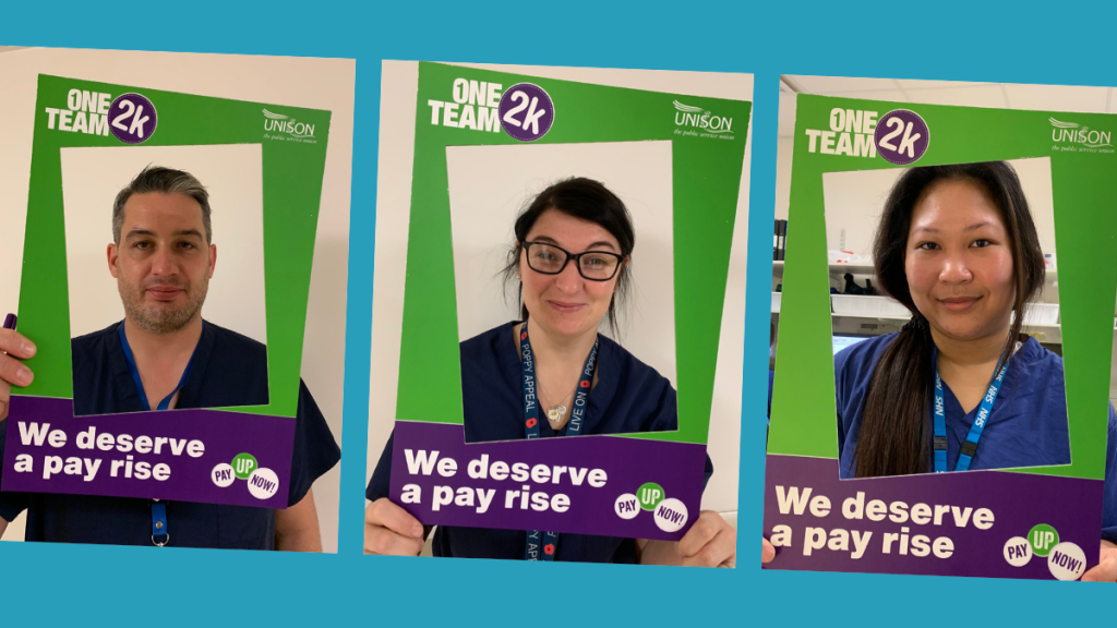 Health workers urge local MPs to back early NHS pay rise | UNISON ...